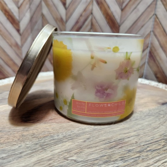 Bath & Body Works | Accents | Nwt Bath Body Works 3 Wick Flower Child ...
